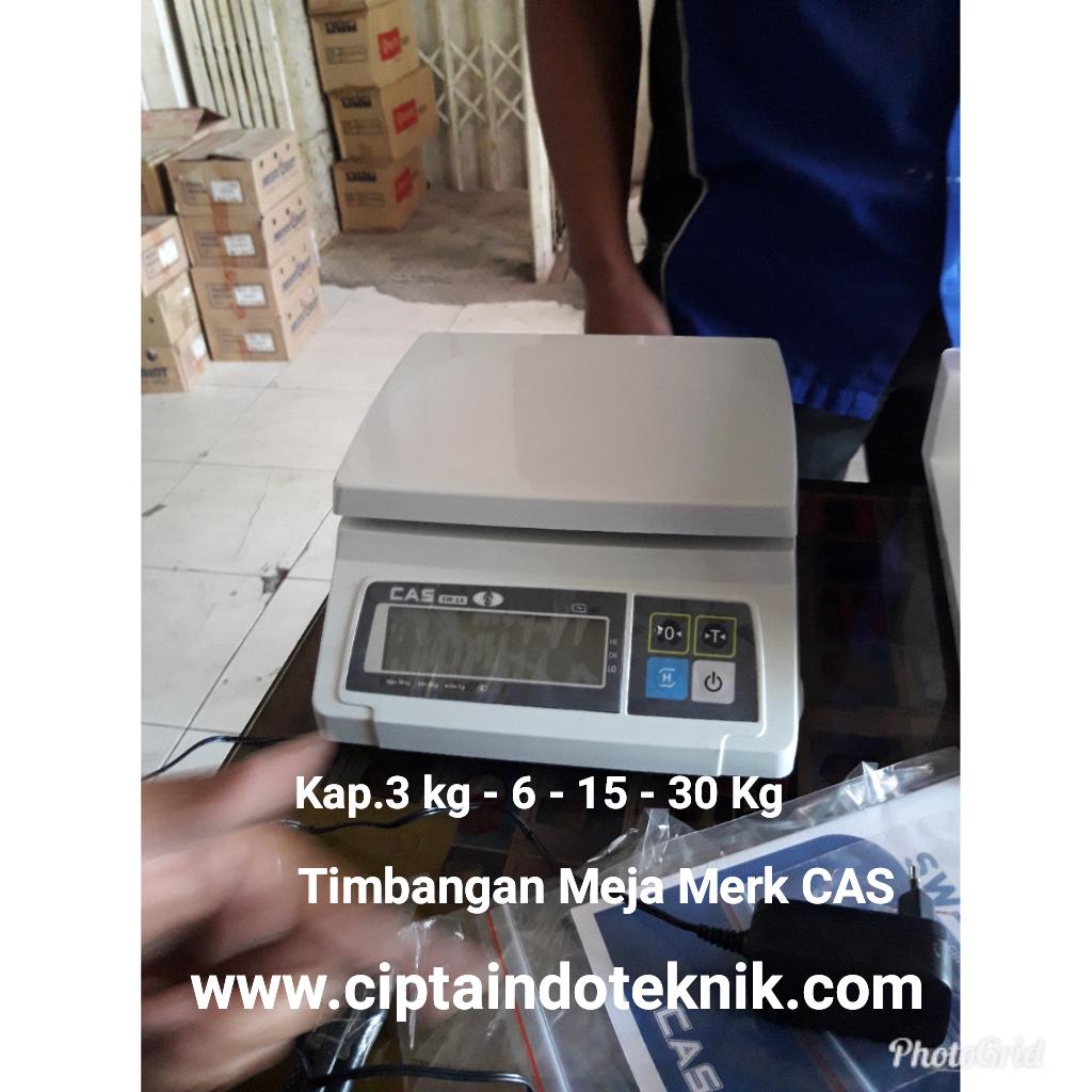 Jual Timbangan TIMBANGAN MEJA CAS SW II Port RS 232 - 30 Kg X 1 Gram SURABAYA Timbangan Meja ...