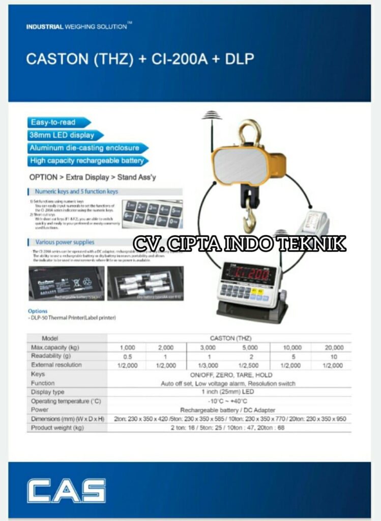 Jual Product Timbangan Digital, Loadcell, Indicator di Surabaya - CIPTA INDO TEKNIK