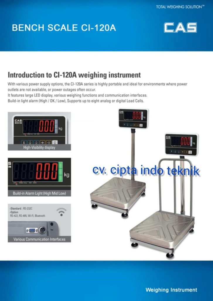 Jual Timbangan duduk (Bench Scale) di Surabaya - CIPTA INDO TEKNIK